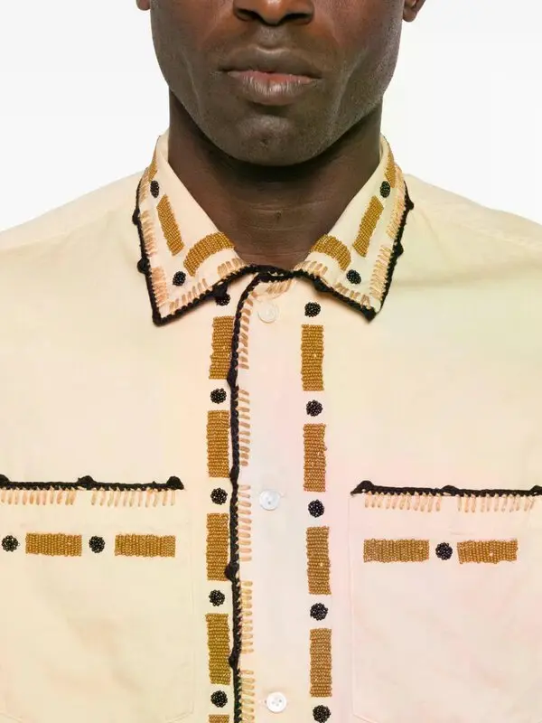 BODE Beaded Embroidered Shirt