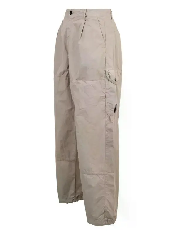 C.P. COMPANY Pleated Cargo Straight-leg Trousers