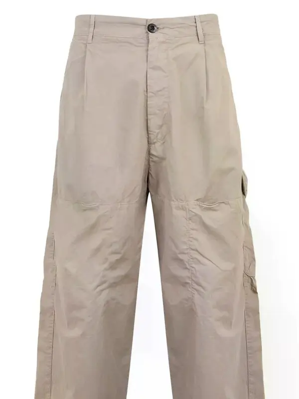 C.P. COMPANY Pleated Cargo Straight-leg Trousers