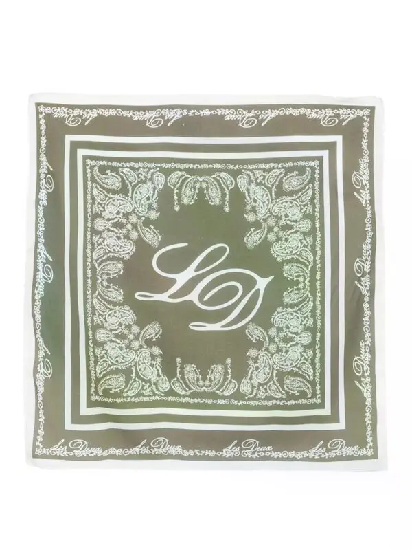 LES DEUX Paisley-print Scarf - Green
