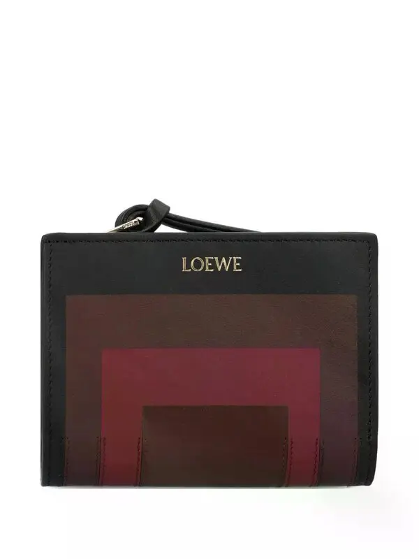 Loewe Panelled Leather Wallet - Black