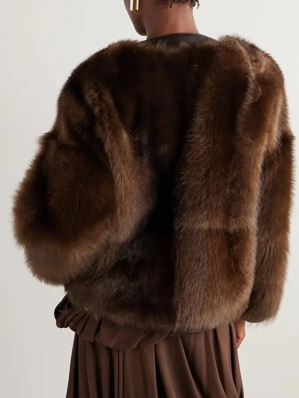 Loewe Shearling Jacket - Brown