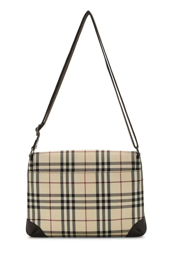 Burberry Jacquard Check Flap Messenger