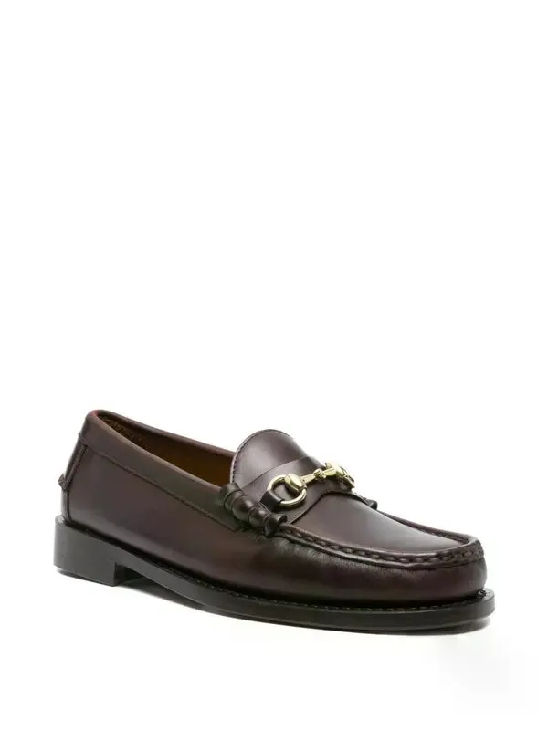 SEBAGO Horsebit Leather Loafers - Brown