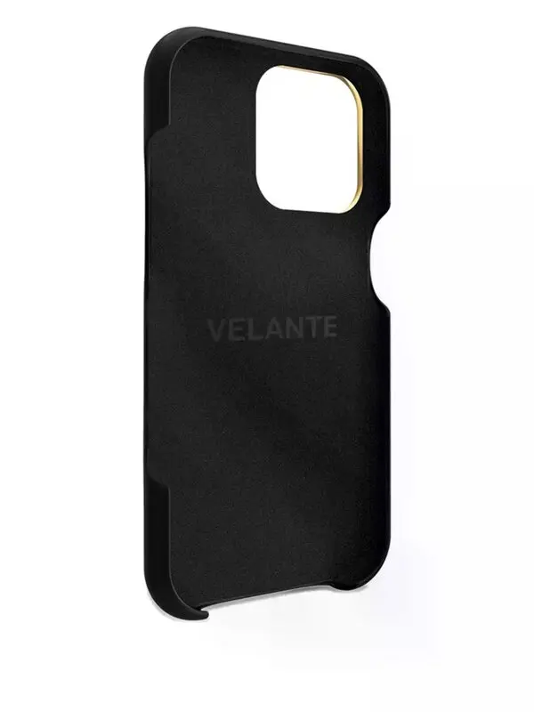 VELANTE Quilted-leather Iphone 16 Pro Max Case - Black