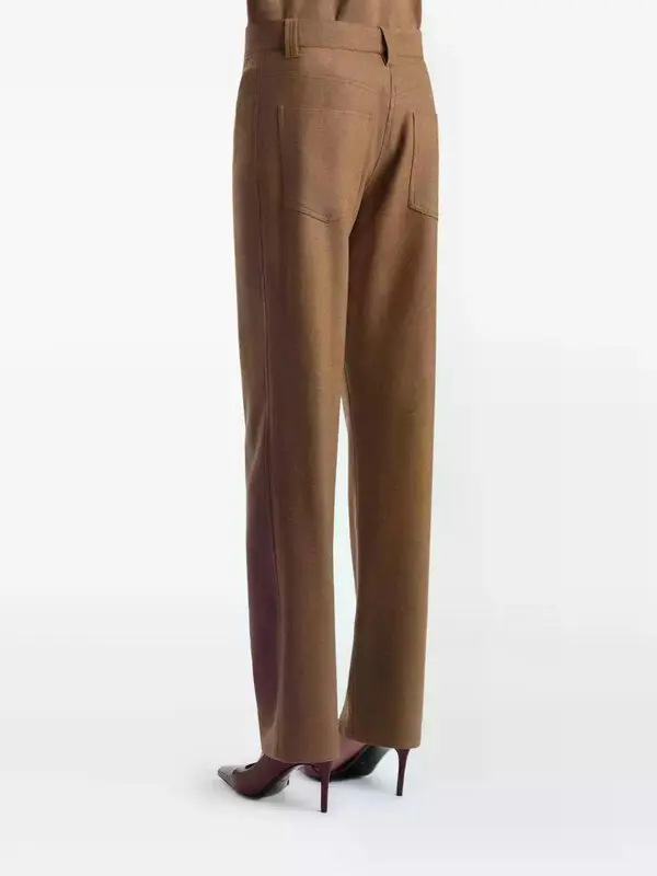 Khaite Straight-leg Wool-blend Trousers