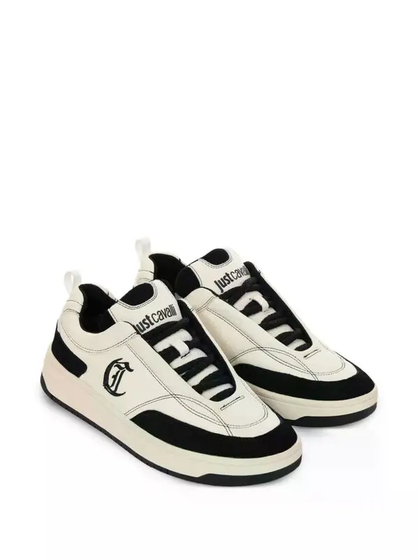 Just Cavalli Logo-detail Leather Sneakers