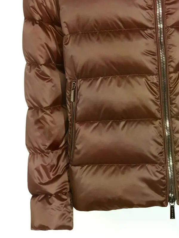 MOORER Quilted Satin Coat