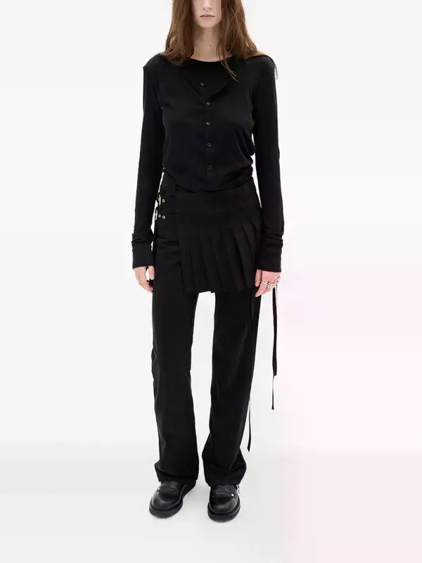 ANN DEMEULEMEESTER Vero Button-front Long-sleeve T-shirt