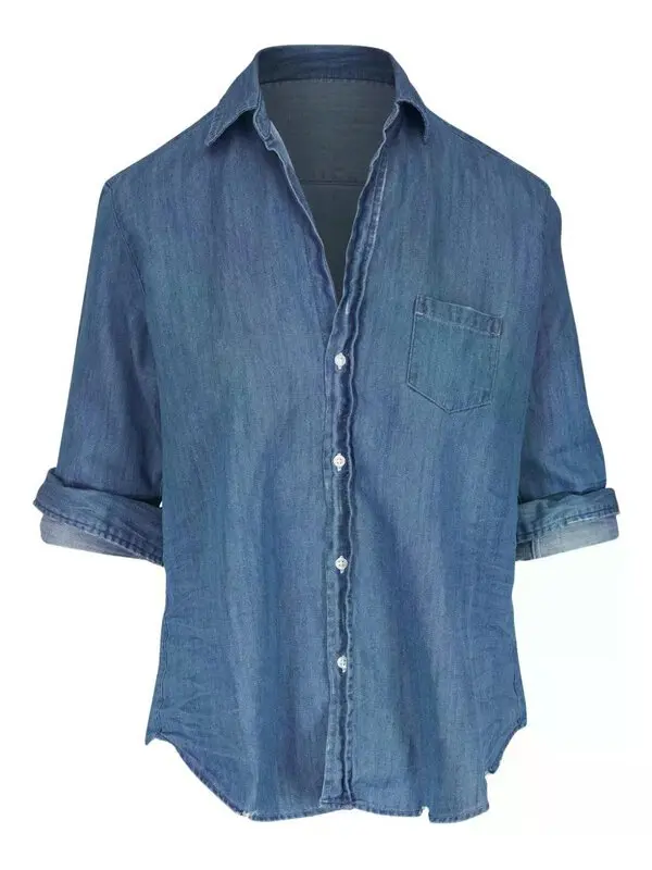 Frank & Eileen Curved-hem Denim Shirt