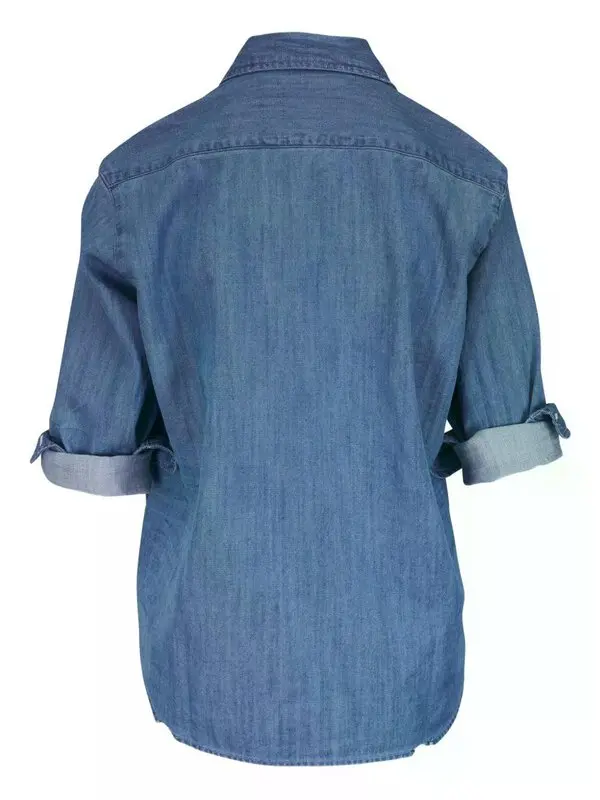 Frank & Eileen Curved-hem Denim Shirt