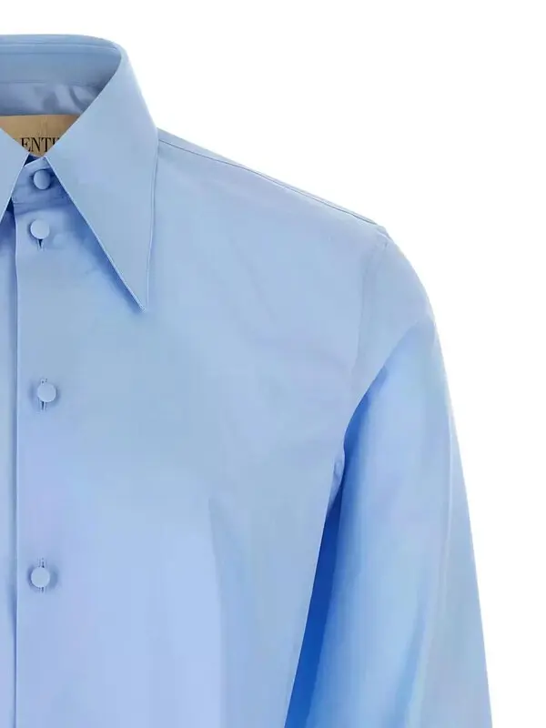 Valentino Garavani Pointed-collar Cotton Shirt - E08