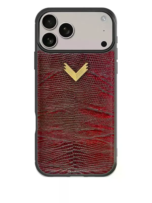VELANTE Leather-textured Iphone 17 Pro Max Phone Case - Red