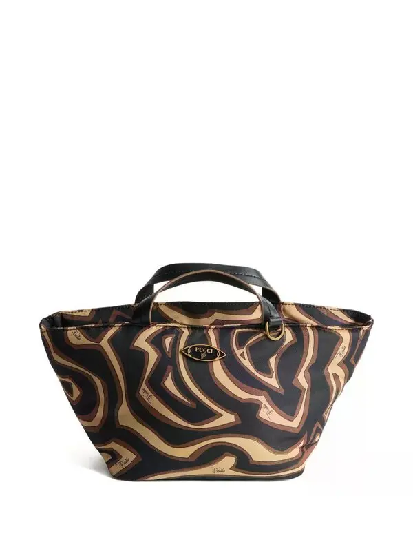 Emilio Pucci Graphic-print Tote Bag - Black