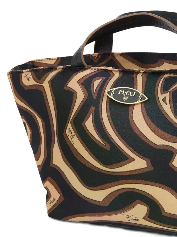 Emilio Pucci Graphic-print Tote Bag - Black