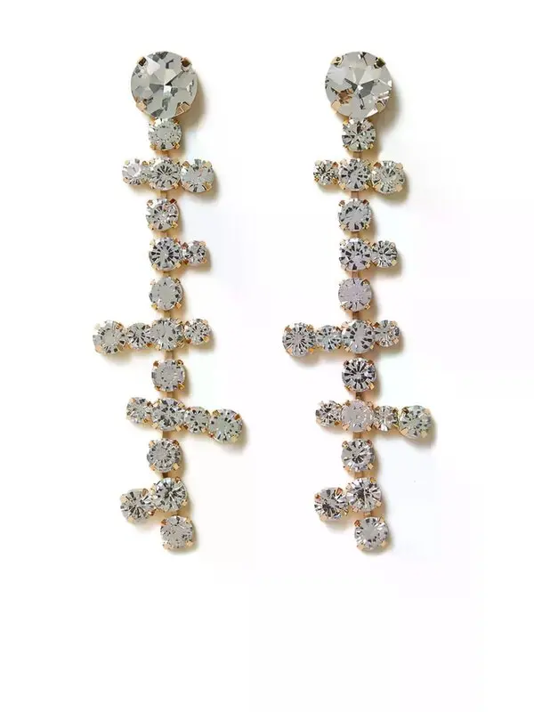 TWINSET Crystal-embellished Drop Earrings - Gold
