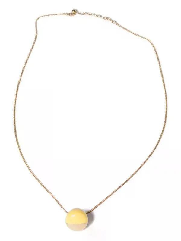 Miu Miu Statement Pendant Necklace - Gold