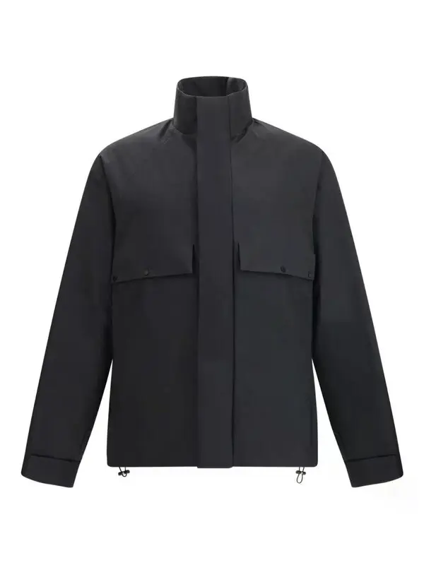 Moncler High-neck Flap-pocket Jacket