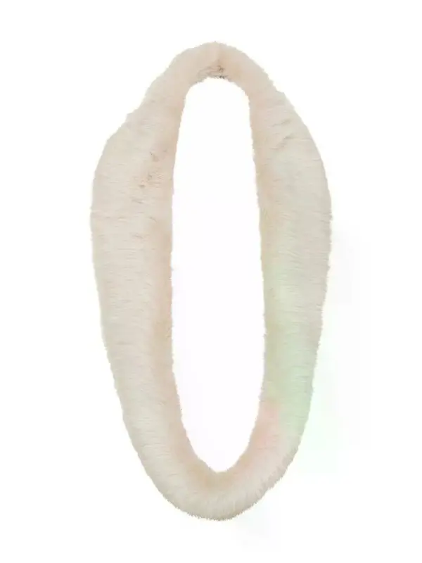 David Koma Faux-fur Neck Scarf - White