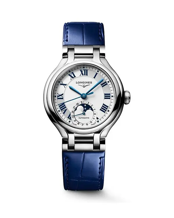LONGINES Primaluna Moonphase Watch - White/blue