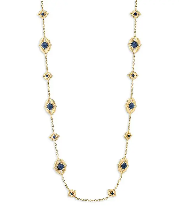 CAPUCINE DE WULF Mystic Eye Double Sided Necklace - Multi/gold