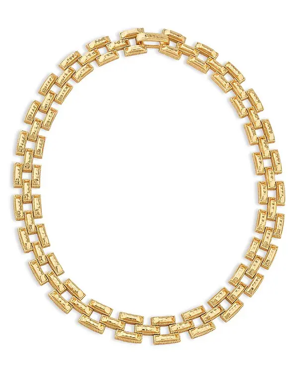 CAPUCINE DE WULF Pathway Petite Link Necklace - Gold