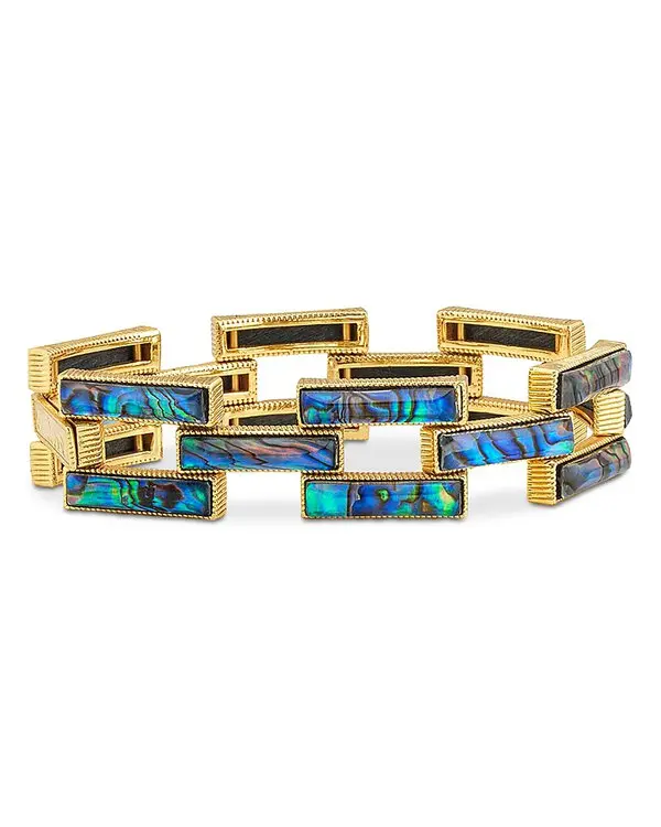 CAPUCINE DE WULF Pathway Link Bracelet - Blue/gold