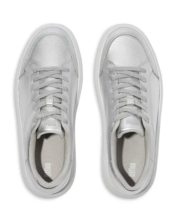 Fitflop Rtg Metallic Leather Sneakers