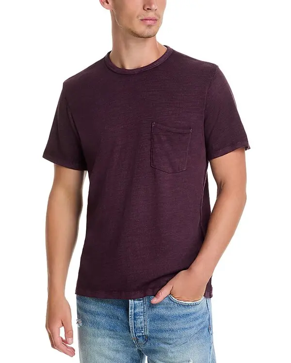 Rag & Bone Washed Classic Flame Tee - Deep Plum