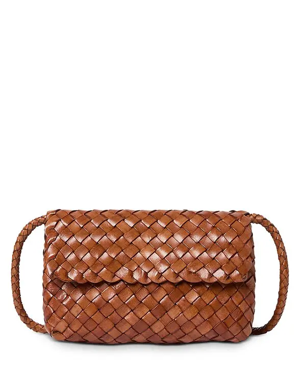 LOEFFLER RANDALL Vinnie Mini Woven Leather Crossbody - Timber