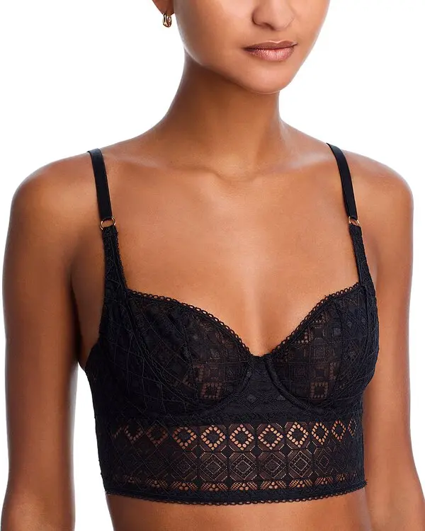 Cosabella Basilica Underwire Bustier Bra - Black