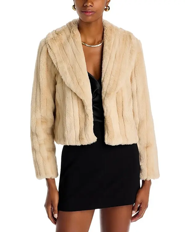 L'Agence Davy Faux Fur Jacket