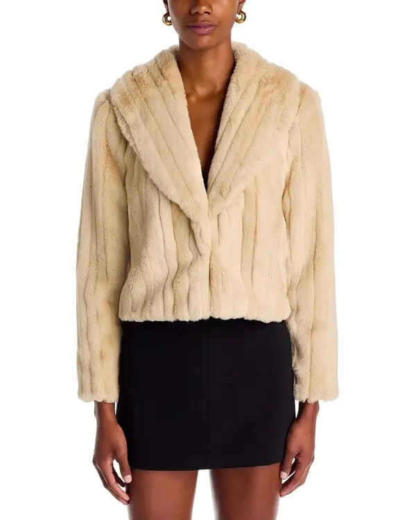 L'Agence Davy Faux Fur Jacket