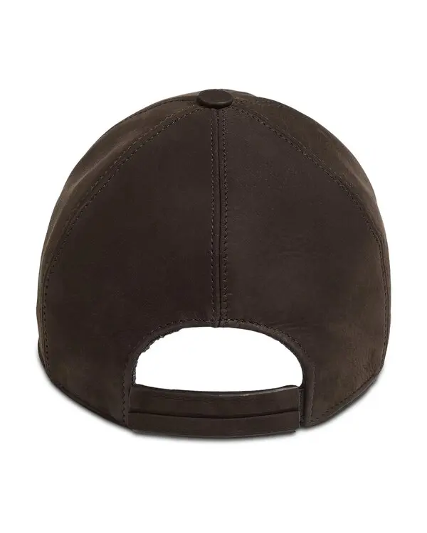 Zegna Secondskin Leather Baseball Cap