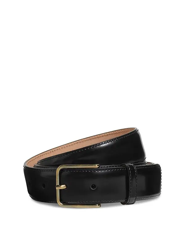 Zegna Bovine Leather Belt - Black