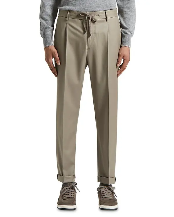 Peserico Relaxed Fit Wool Trousers