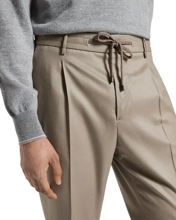 Peserico Relaxed Fit Wool Trousers