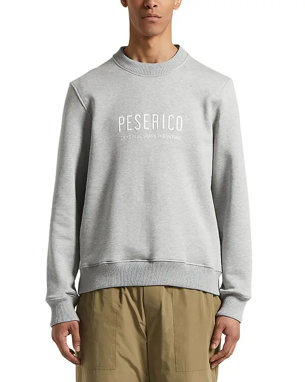 Peserico Cotton Logo Sweatshirt - Stone Grey