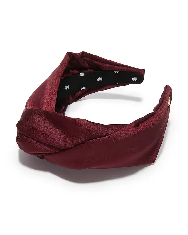 Lele Sadoughi Greta Knotted Headband - Plum