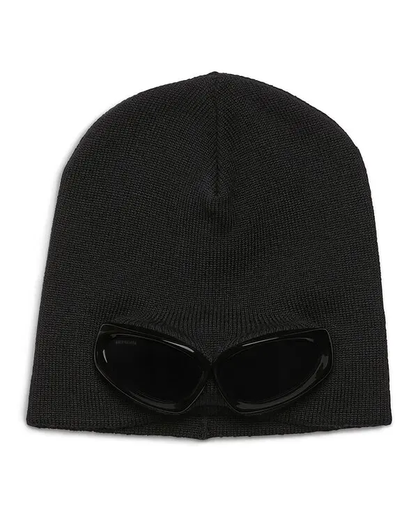 Balenciaga 3b Sports Icon Goggle Beanie - Black