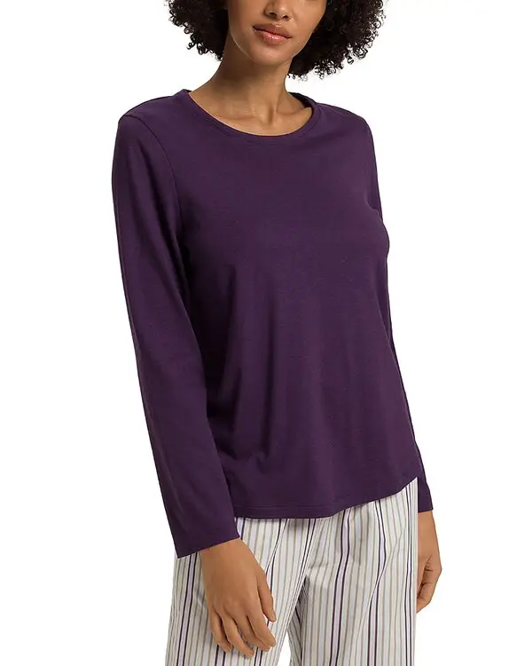 Hanro Relaxed Pajama Top - Amethyst