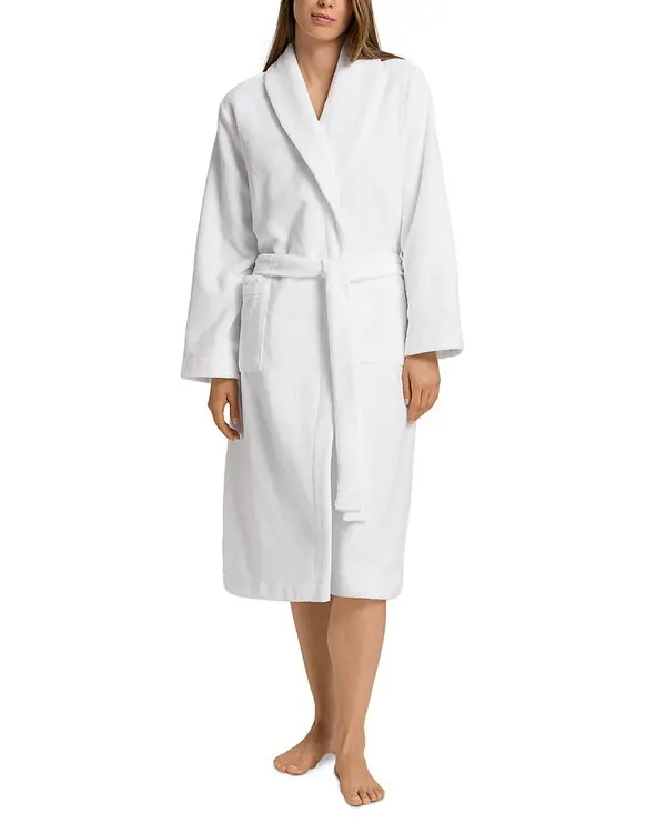 Hanro Plush Terry Robe - White