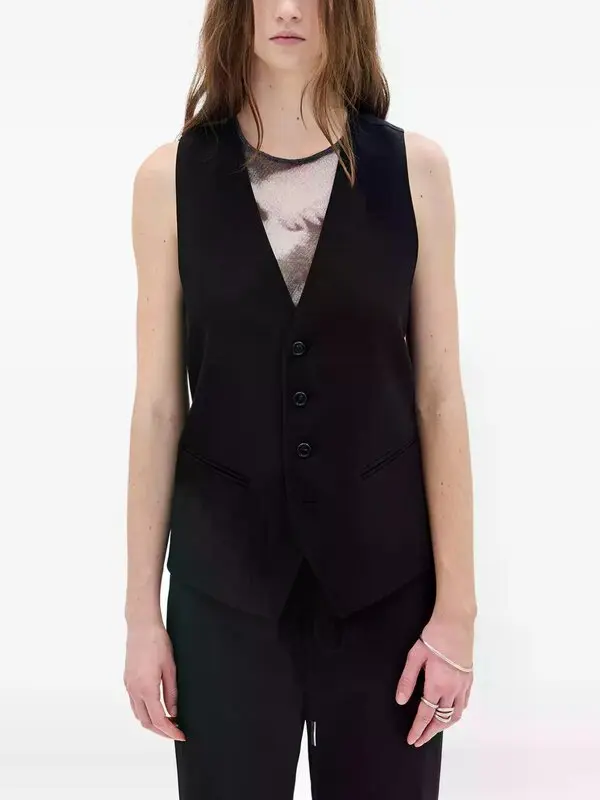ANN DEMEULEMEESTER Charlotte Button-fastening Waistcoat