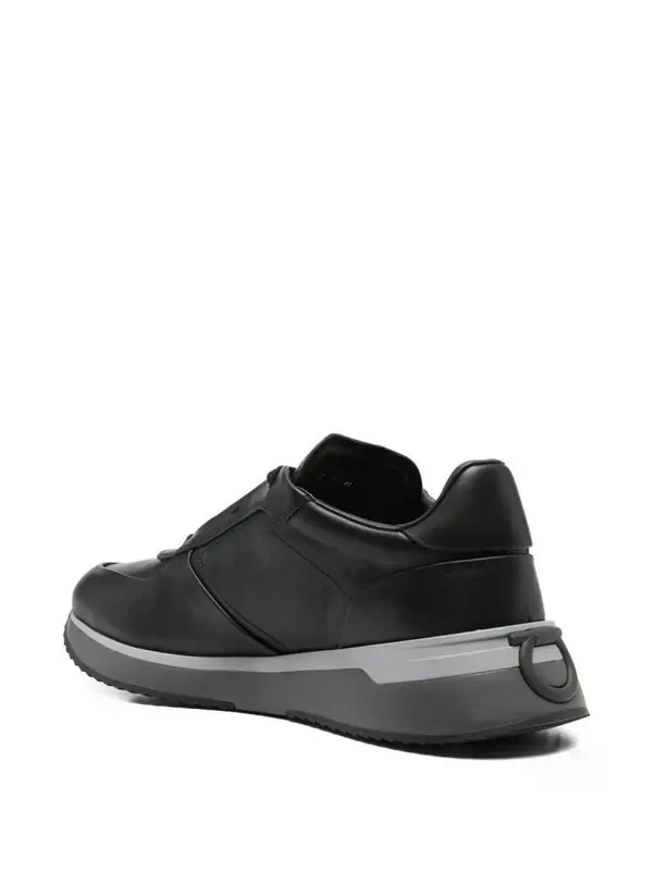 FERRAGAMO Leather Sneakers - Black