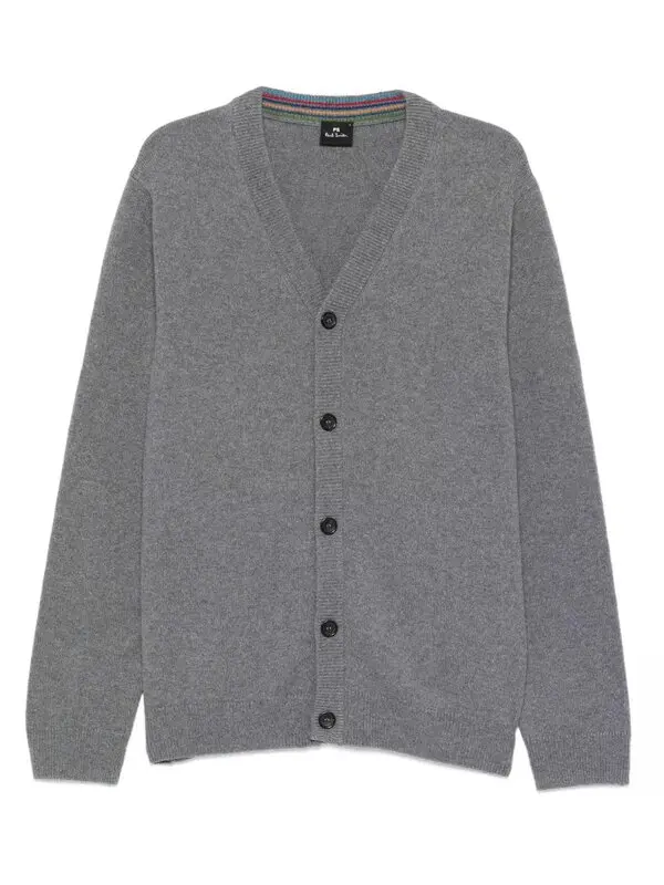 Paul Smith Merino Wool Cardigan - Grey