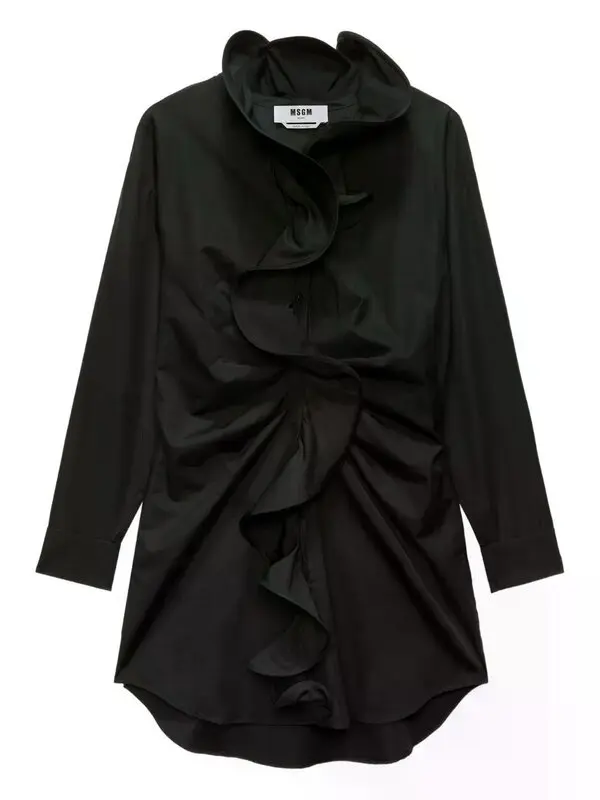 MSGM Ruffled Shirt Dress