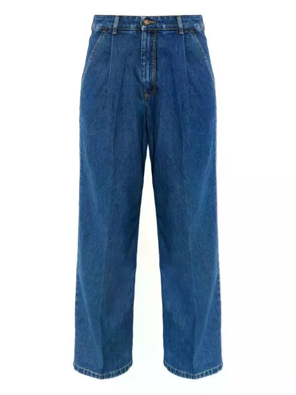 Maison Kitsuné Pleated Denim Jeans