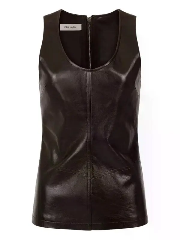 ENTIRE STUDIOS Leather Tank Top
