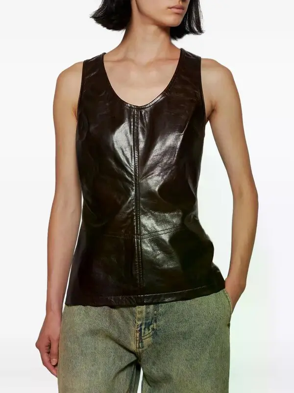 ENTIRE STUDIOS Leather Tank Top