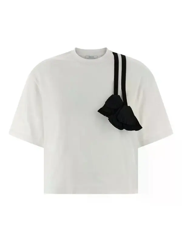 FERRAGAMO Pleated-tassel T-shirt